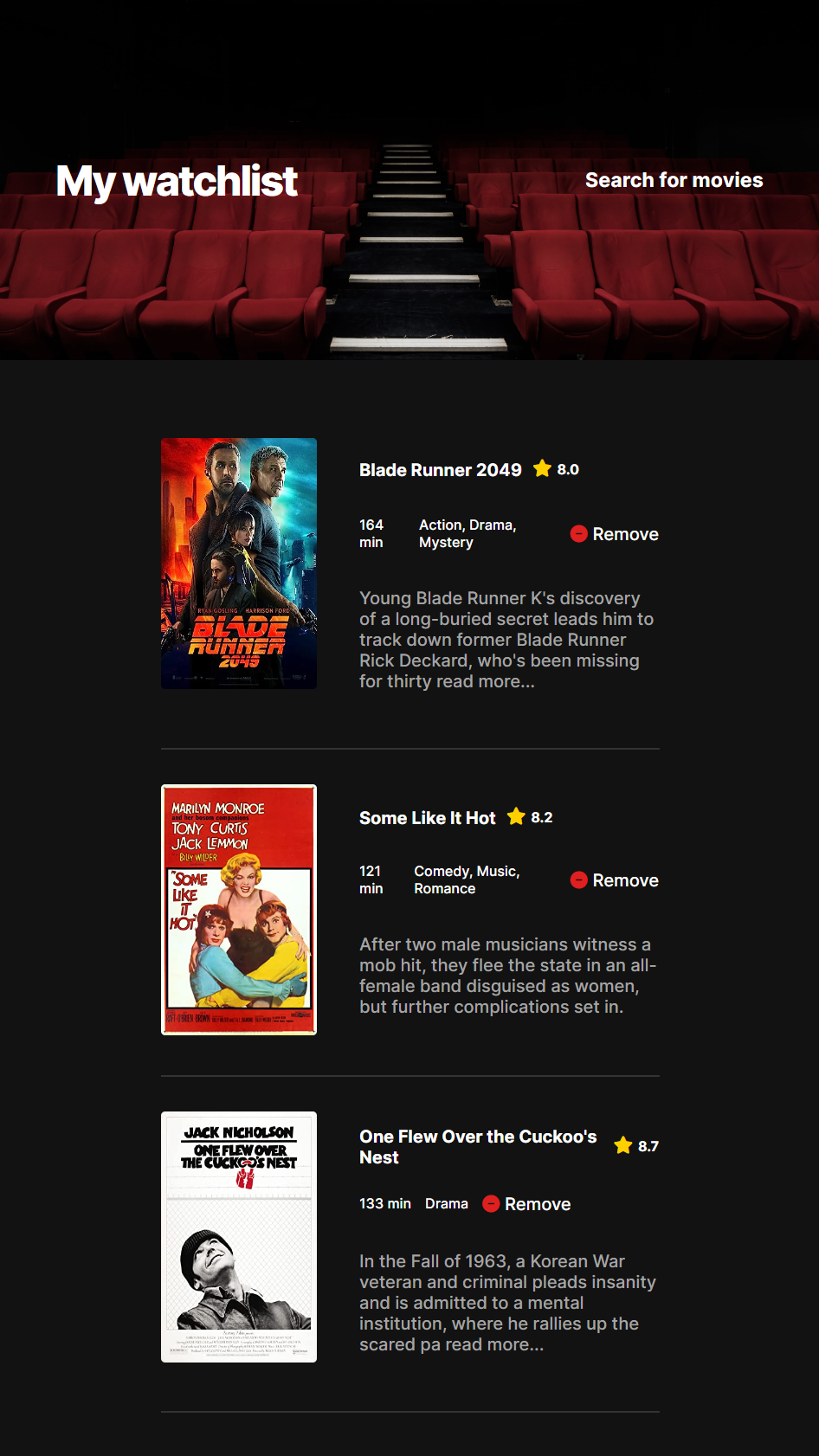 GitHub - HawaJeme/Movie-watchlist: App that will save your favorite movies in your watchlist