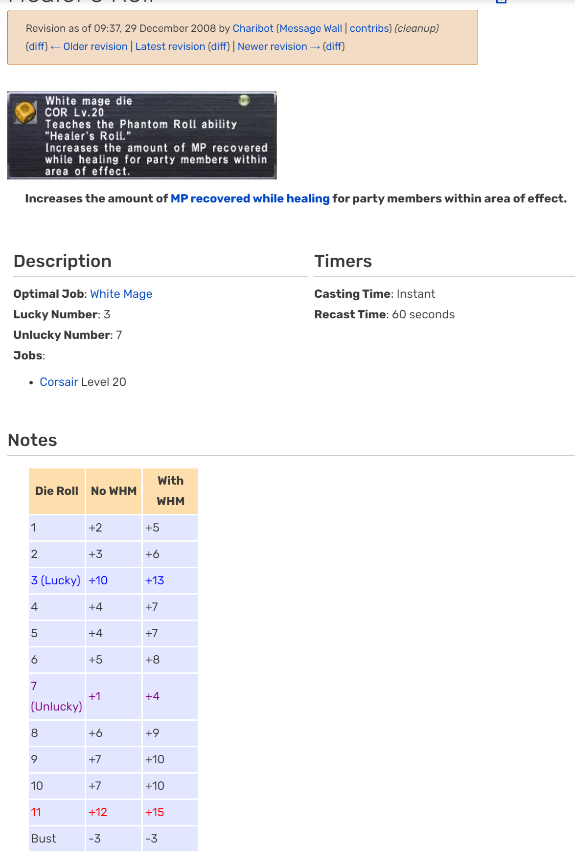 OOE Effect For Healers Role on COR · Issue #5282 · EdenServer/community · GitHub