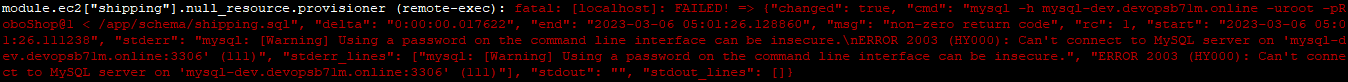 Receiving Error Remote Exec Provisioner Error For 3 Components · Learndevopsonline 