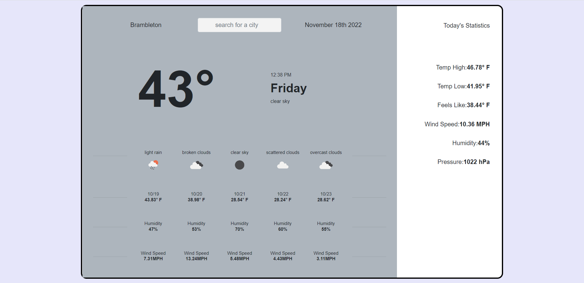 GitHub - devkjoon/forecast: Utilizes OpenWeather API to retrieve ...