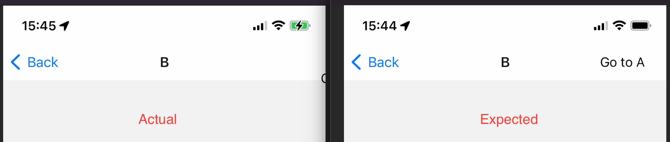 iOS: headerRight component misaligned during first navigation · Issue #1231 · software-mansion ...