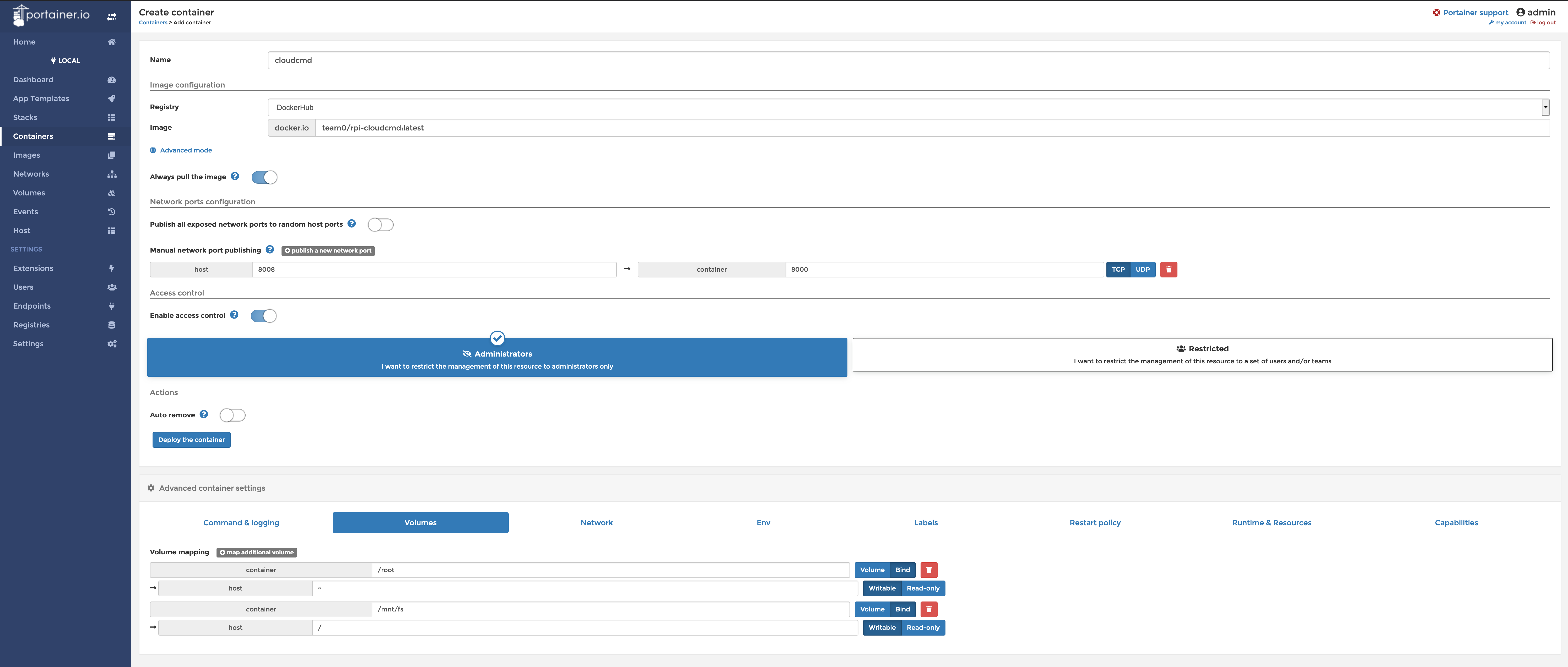 Deployment error Status: no matching manifest for linux/arm64/v8 in the manifest list entries ...