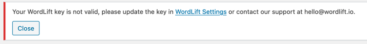 Invalid Key error message persists even after saving a valid key · Issue #1300 · insideout10 ...