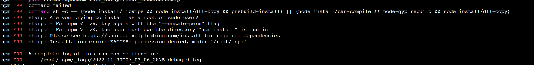 I Am Using A Offline Ubuntu System Which Blocks Github And I Am Trying To Run Strapi V4 It