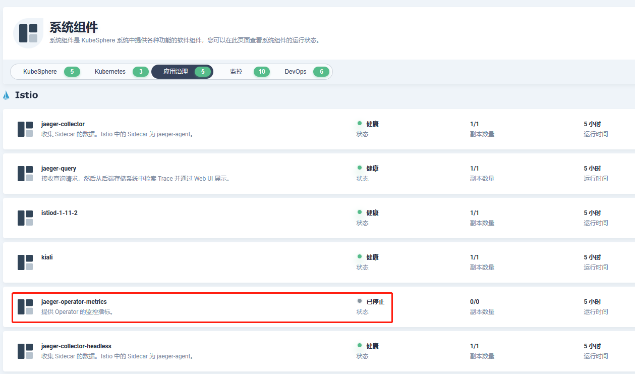 Jaeger Operator Metrics Is Stopped · Issue 5670 · Kubesphere Kubesphere · Github