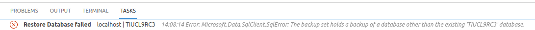 Cannot restore .bak file to blank DB of different name · Issue #17107 · microsoft ...