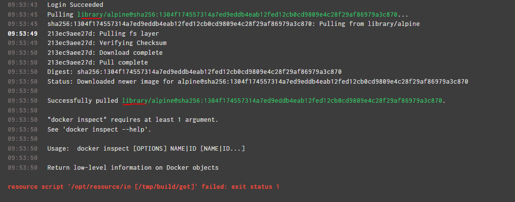 resource script '/opt/resource/in [/tmp/build/get]' failed: exit status 1 · concourse concourse ...