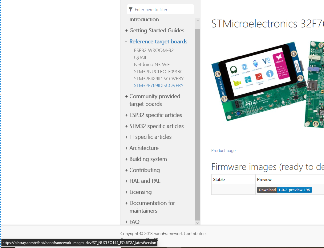 STM32F769I-DISCO not showing up in VS2017 Device Explorer · Issue #522 · nanoframework/Home · GitHub