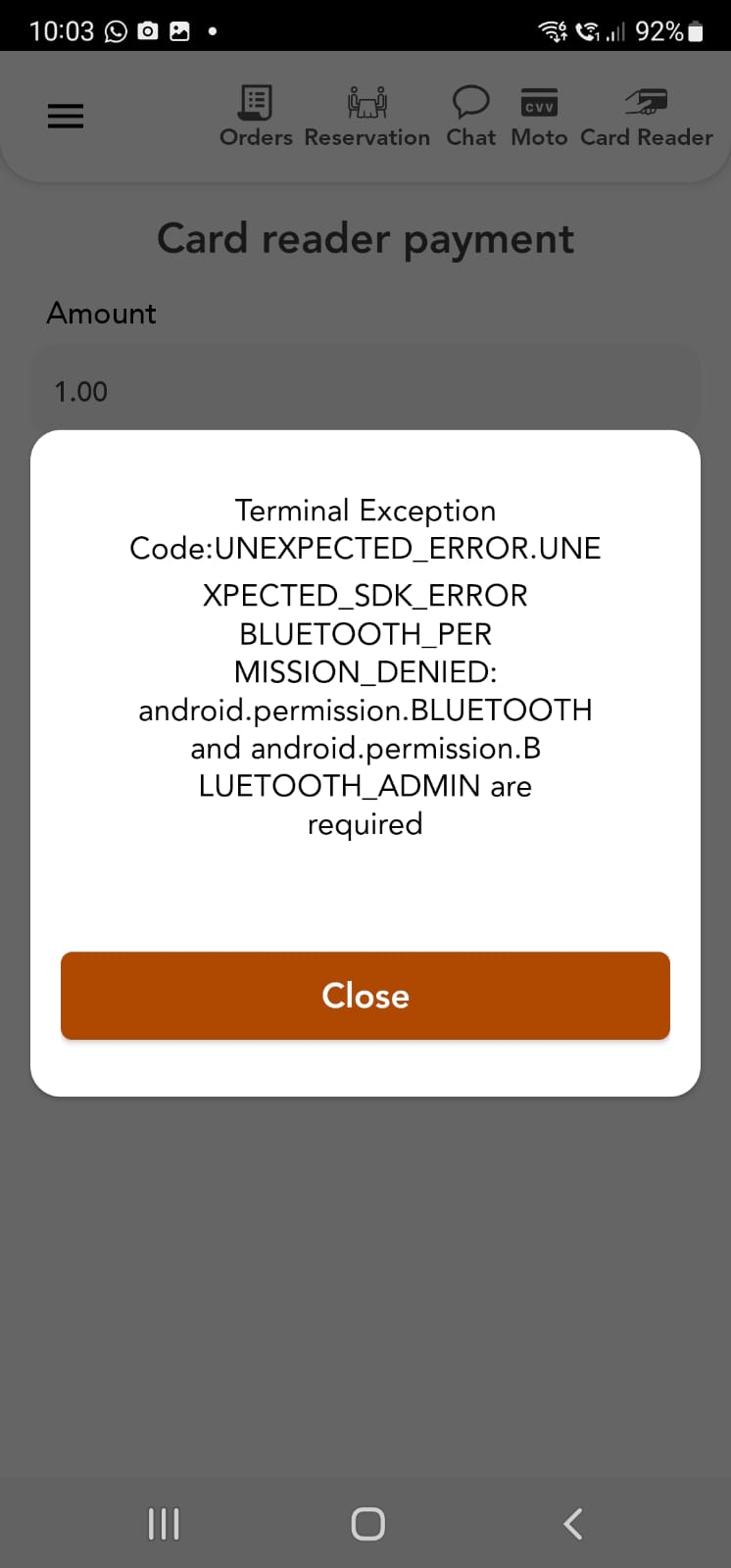 Android 12 bluetooth permission issue · Issue #261 · stripe/stripe-terminal-android · GitHub