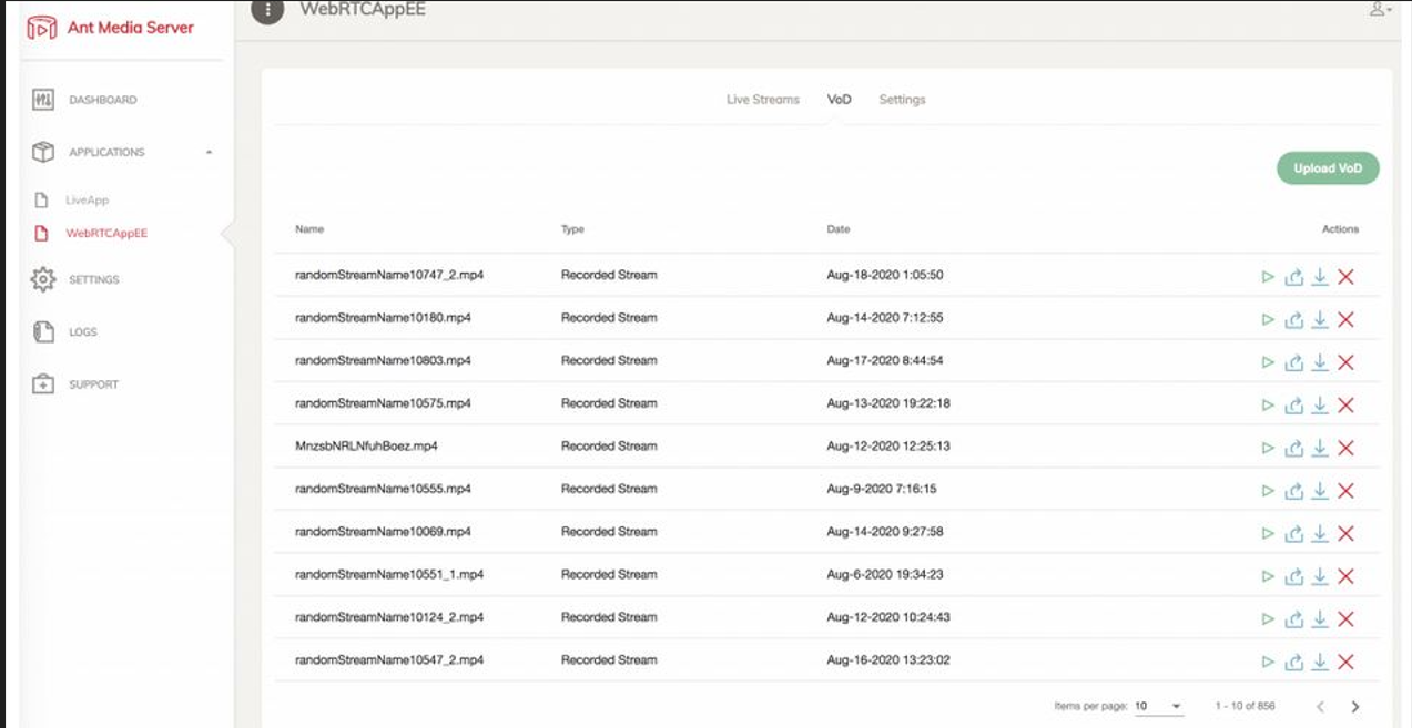 Creating multiple sub folders to post videos · Issue #4485 · ant-media/Ant-Media-Server · GitHub