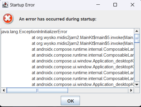 startup issue · Issue #175 · wyskoj/midis2jam2 · GitHub