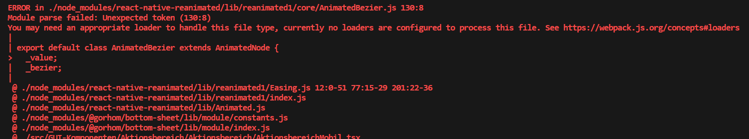 Help Needed Many Errors In Storybook · Issue 1521 · Gorhom React Native Bottom Sheet · Github
