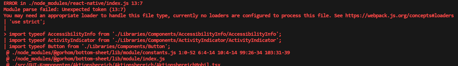 Help Needed Many Errors In Storybook · Issue 1521 · Gorhomreact Native Bottom Sheet · Github