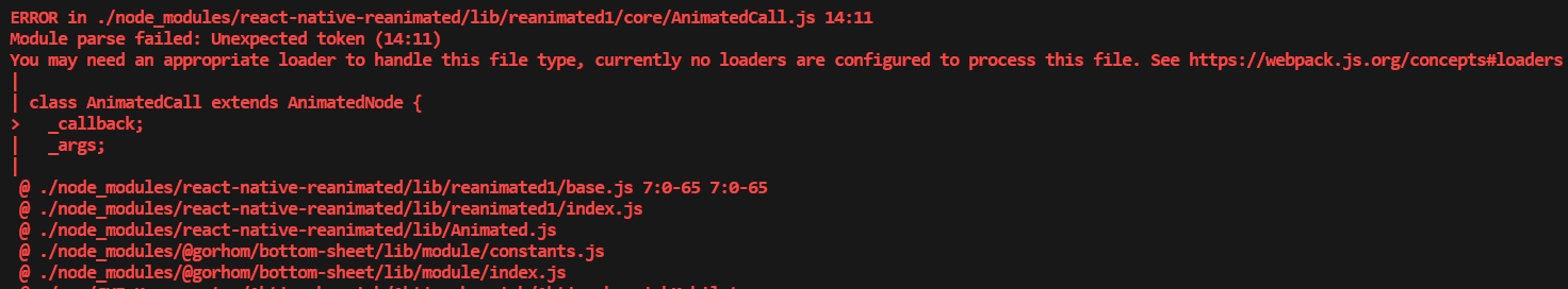 Help Needed Many Errors In Storybook · Issue 1521 · Gorhomreact Native Bottom Sheet · Github