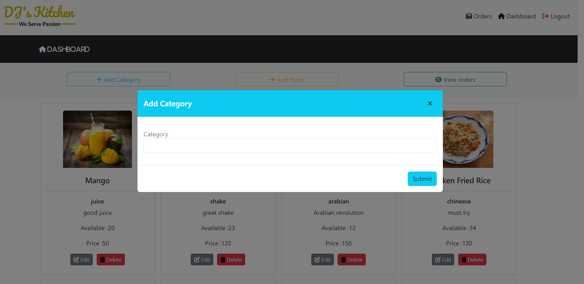 GitHub - devajithp/restaurant-client