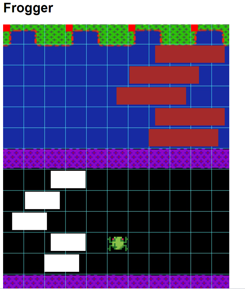 GitHub - Neeva-shinie/FroggerGame: A simple frogger game build in Typescript with HTML display view