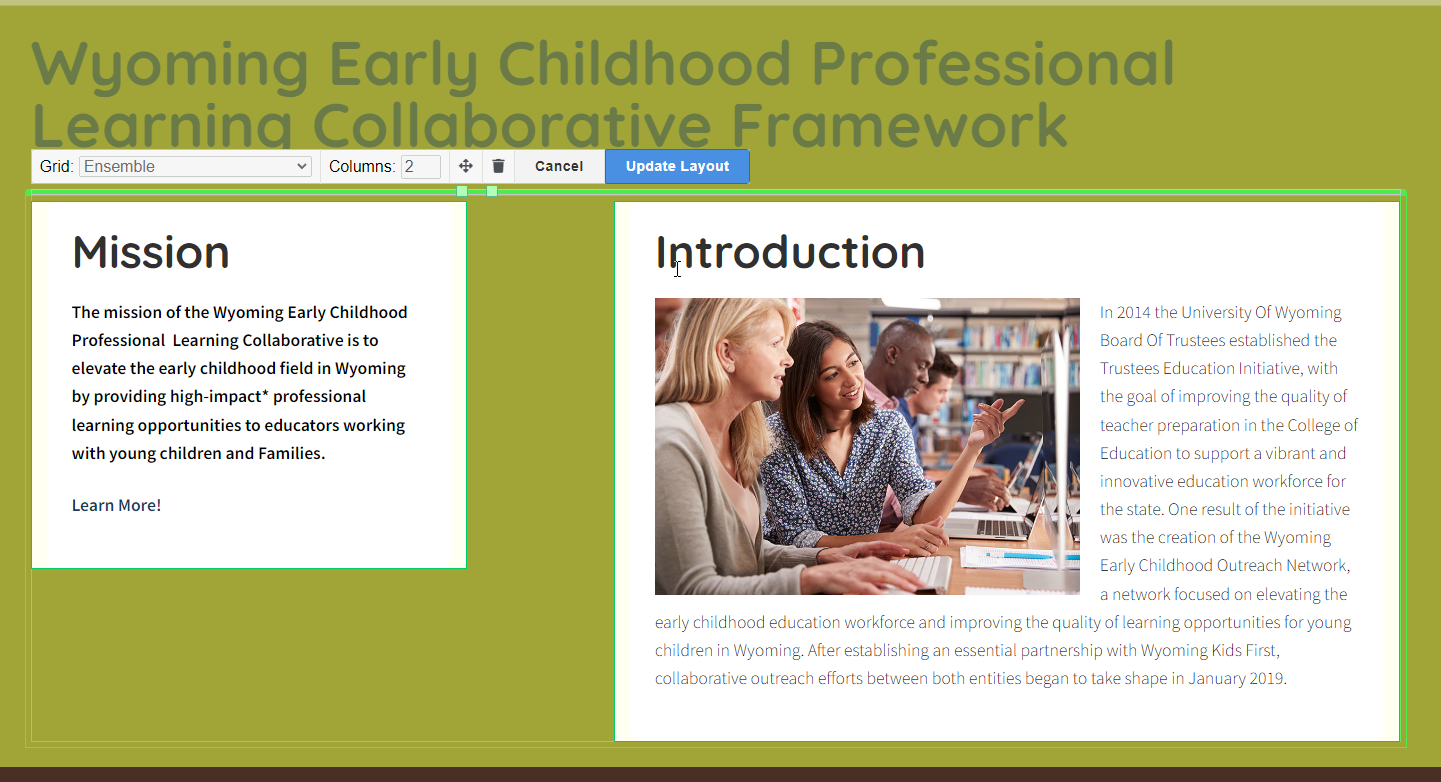 Issue When Adding Container Layout Using Bootstrap5 Grid Issue Active In Version 9 12 · Issue