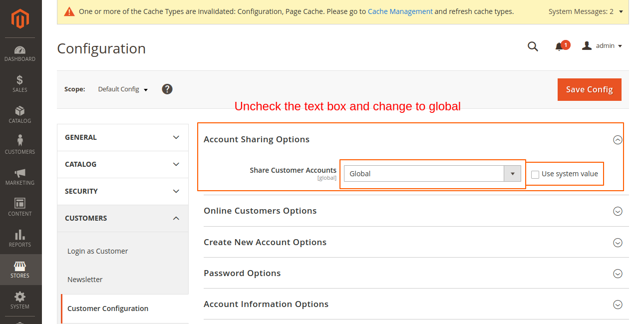 Couldn't able to create a customer in admin panel for multi website (Magento Version : 2.4.4 ...