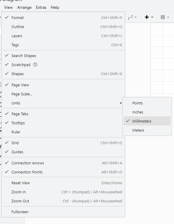 In the paper size customization, the unit is still in inches · Issue #3788 · jgraph/drawio · GitHub