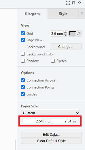 In the paper size customization, the unit is still in inches · Issue #3788 · jgraph/drawio · GitHub