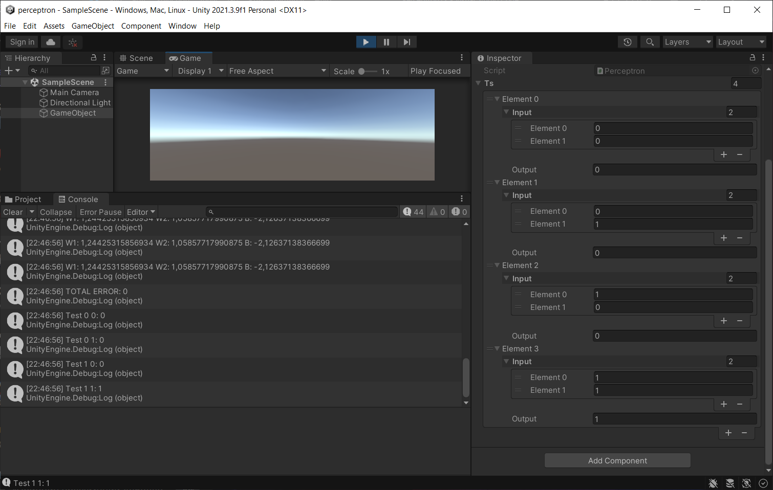 GitHub - takosheleva/perceptron: Лабораторная работа №4 - Перцептрон