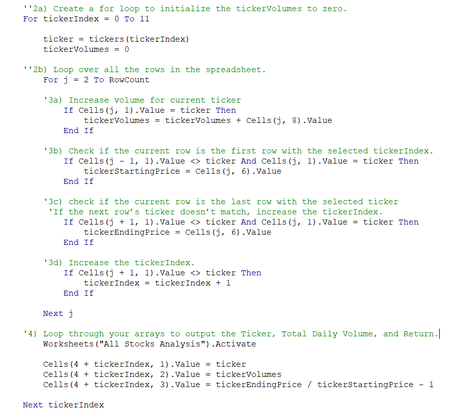 GitHub - omnom1997/Stock_Analysis: Utilized VBA to evaluate green energy stock performance using ...