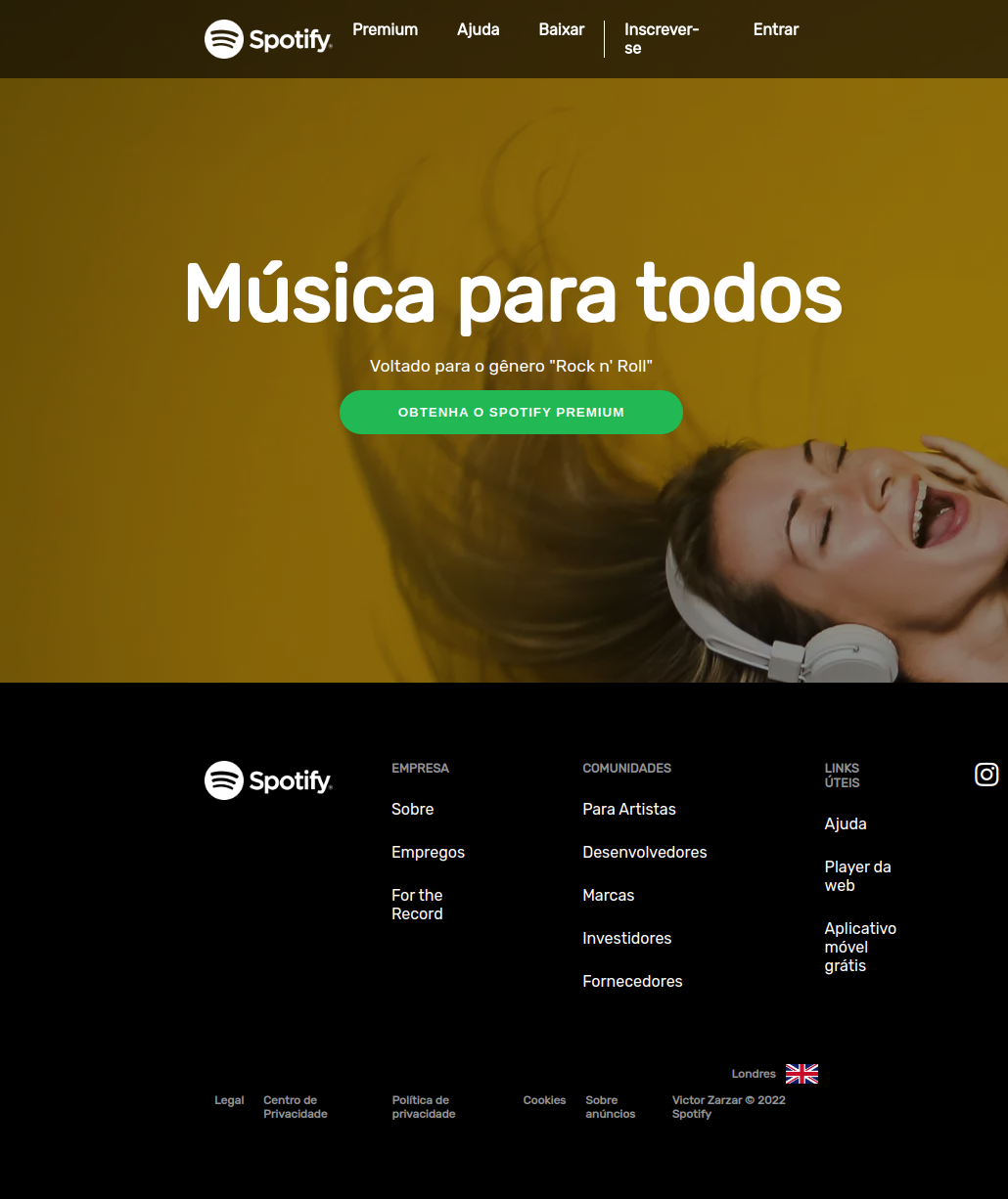 GitHub - Victor-Zarzar/Projeto-Spotify