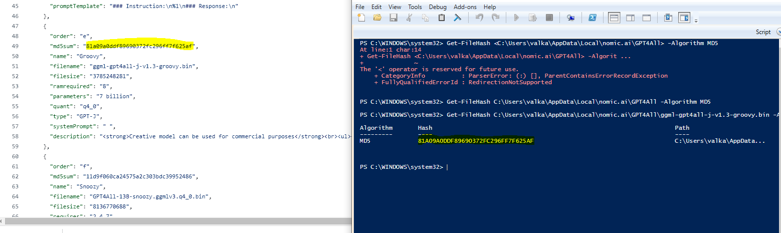 Crash after loading language model · Issue #1175 · nomic-ai/gpt4all · GitHub