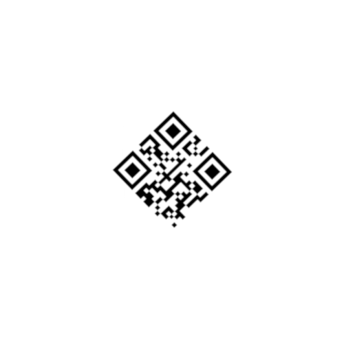 QR code orientation will be up for both 45-degree angle and -45-degree ...