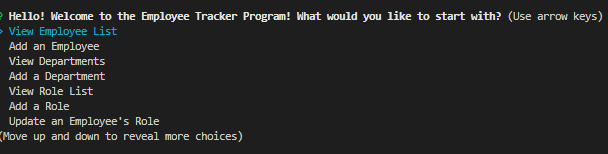 GitHub - JoshuaOrlandoR/Challenge-12-SQL-Employee-Tracker: Developers frequently have to create ...