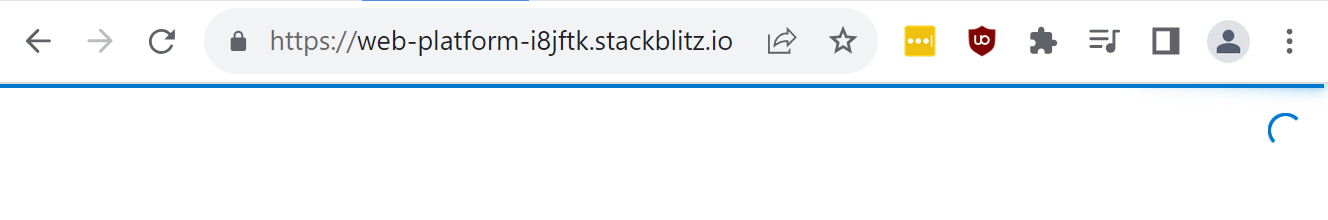 Open New Tab To My Project Site Stuck Spinning Forever · Issue 2774 · Stackblitzcore · Github 6736