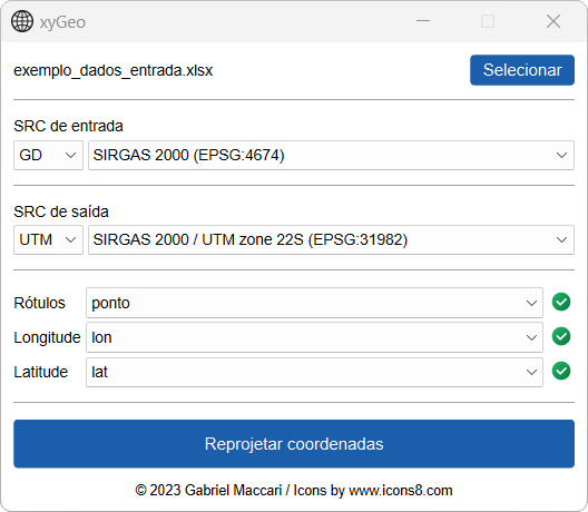 GitHub - FrostPredator/xy-geo: Aplicativo para conversão de coordenadas geográficas