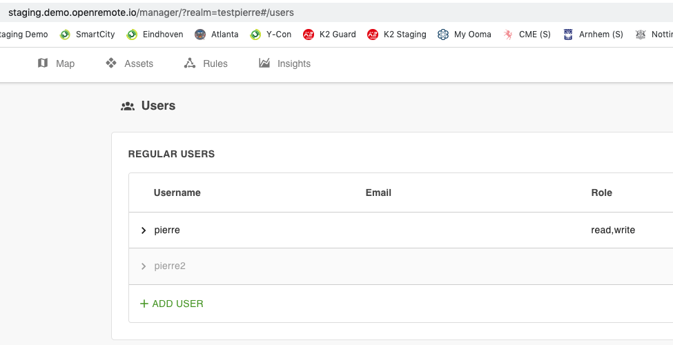 Newly created user with read/write role get's empty page for roles and users · Issue #559 ...