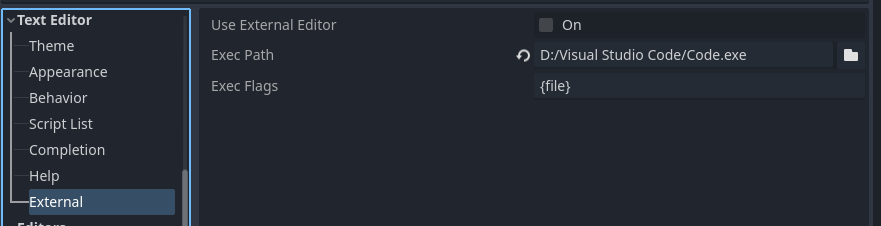 Cannot configure path to external code editor for C# files · Issue #66904 · godotengine/godot ...