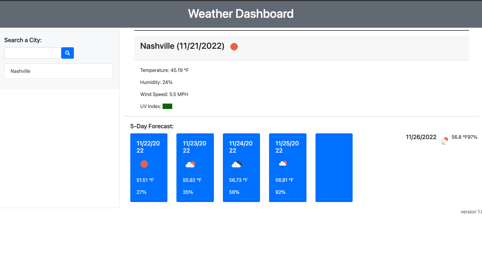 GitHub - CoulsonP/Weather-Forecast