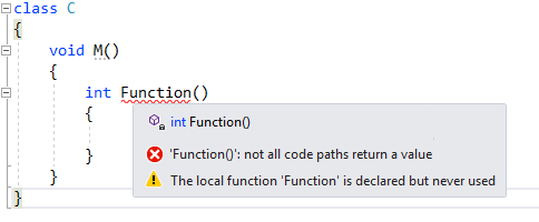 Quick info shows irrelevant warning instead of error · Issue #26022 ...