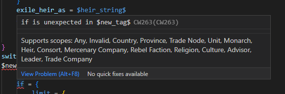 False Error Notices · Issue #287 · cwtools/cwtools-eu4-config · GitHub