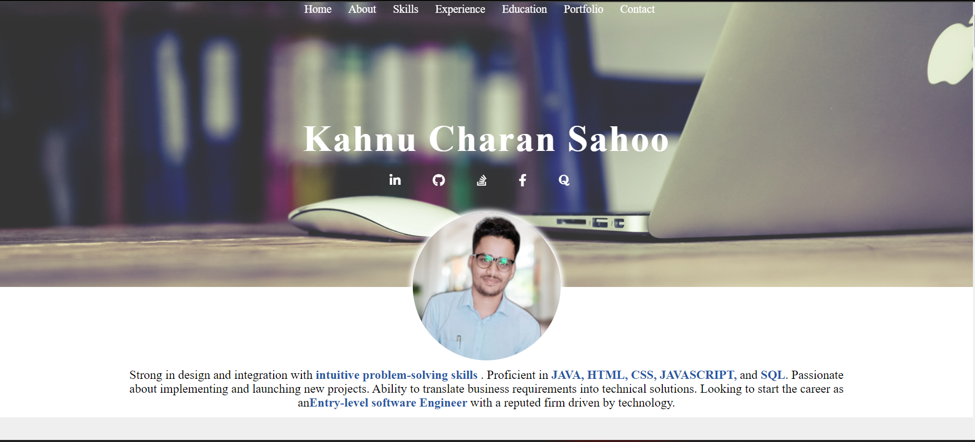 GitHub - KAHNUCHARANSAHOO/Personal_Resume: using HTML,CSS,JavaScript ...