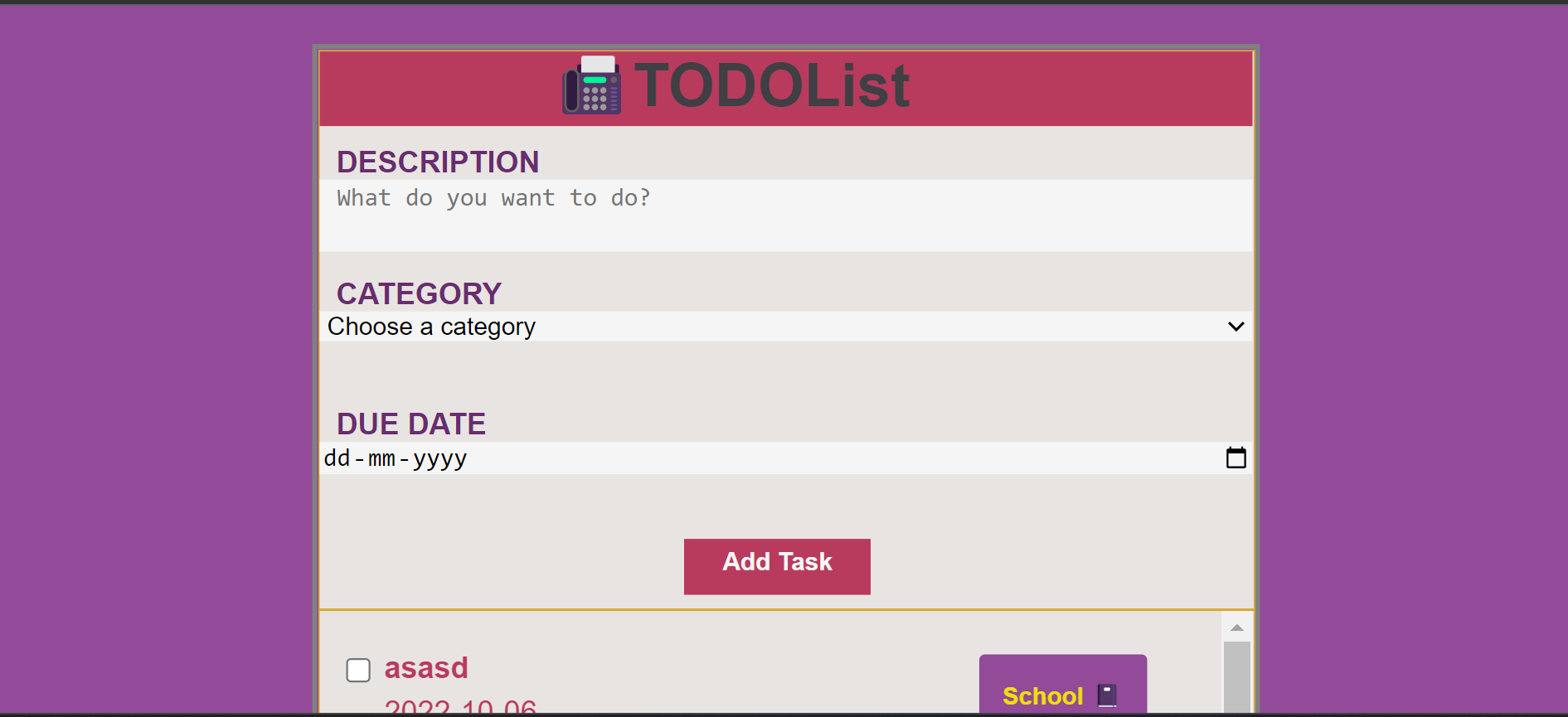 GitHub - KAHNUCHARANSAHOO/TODO-App: A Simple To-Do App with CRUD ...