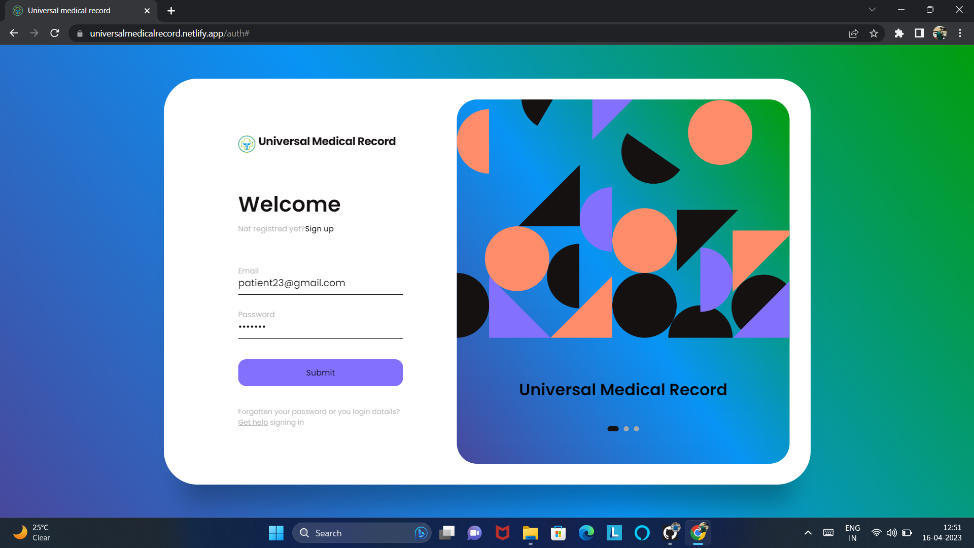 GitHub - sarasverma/Universal-medical-record