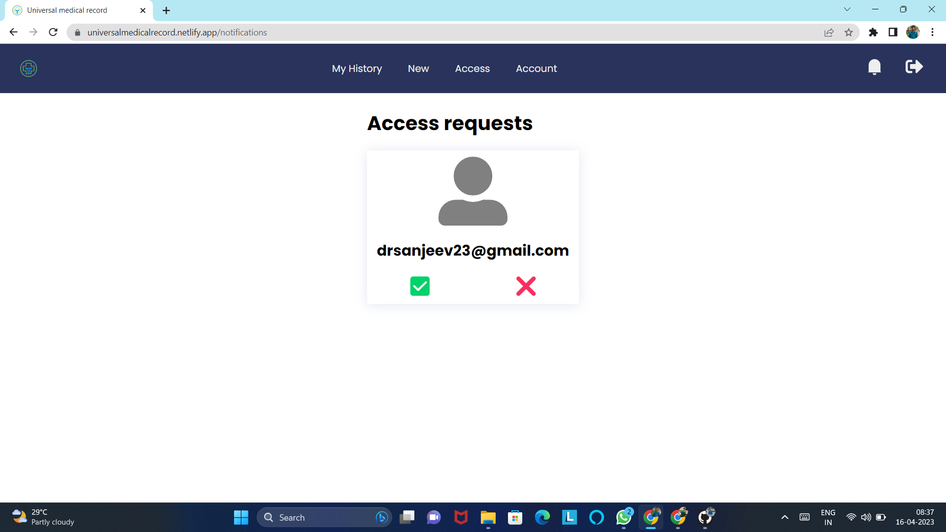 GitHub - sarasverma/Universal-medical-record