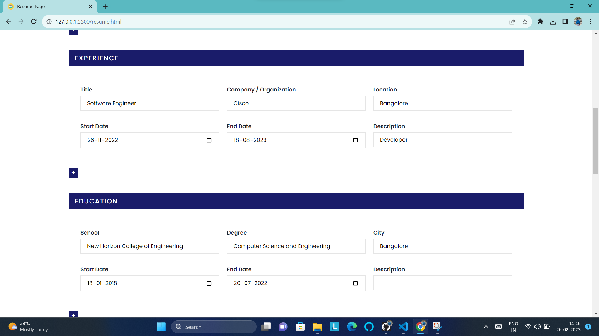 GitHub - Saksham-Gupta-24/Rezumate: Rezumate is an online platform that uses HTML, CSS, and ...
