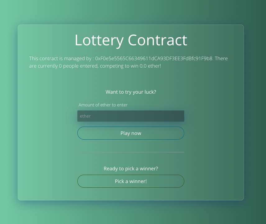 GitHub - agaskrobot/lottery-contract