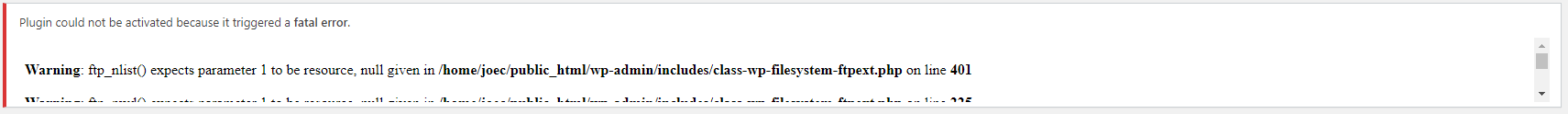 Cannot Activate Plugin Using Ftpext Filesystem · Issue 353 · Boldgrid Boldgrid Backup · Github
