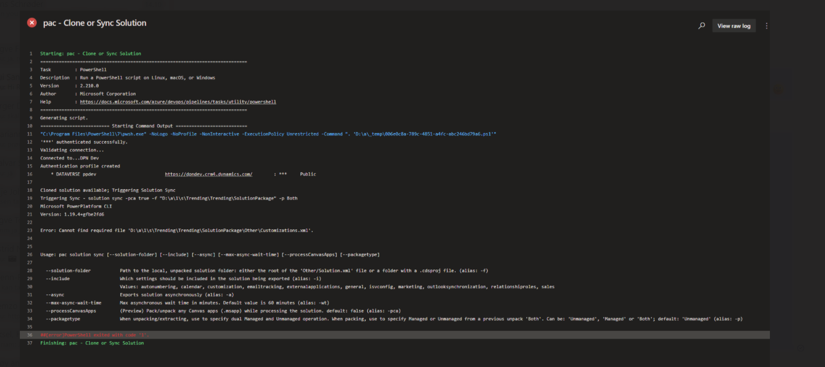 [ALM Accelerator - BUG]: pac - Clone or Sync Solution failed · Issue #4014 · microsoft/coe ...