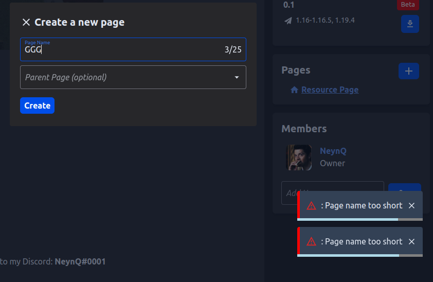 Page Name Validation Spams Error Notifications · Issue 1180 · Hangarmc Hangar · Github