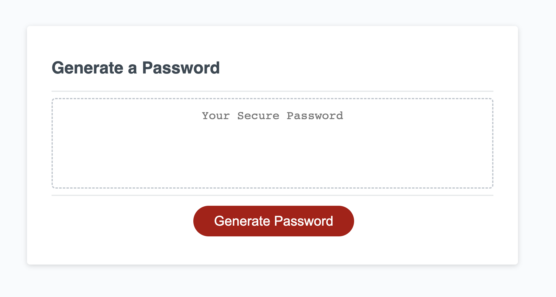 Github Sebastianj0nespassword Generator Using Js Logic To Create Browser App Generating A