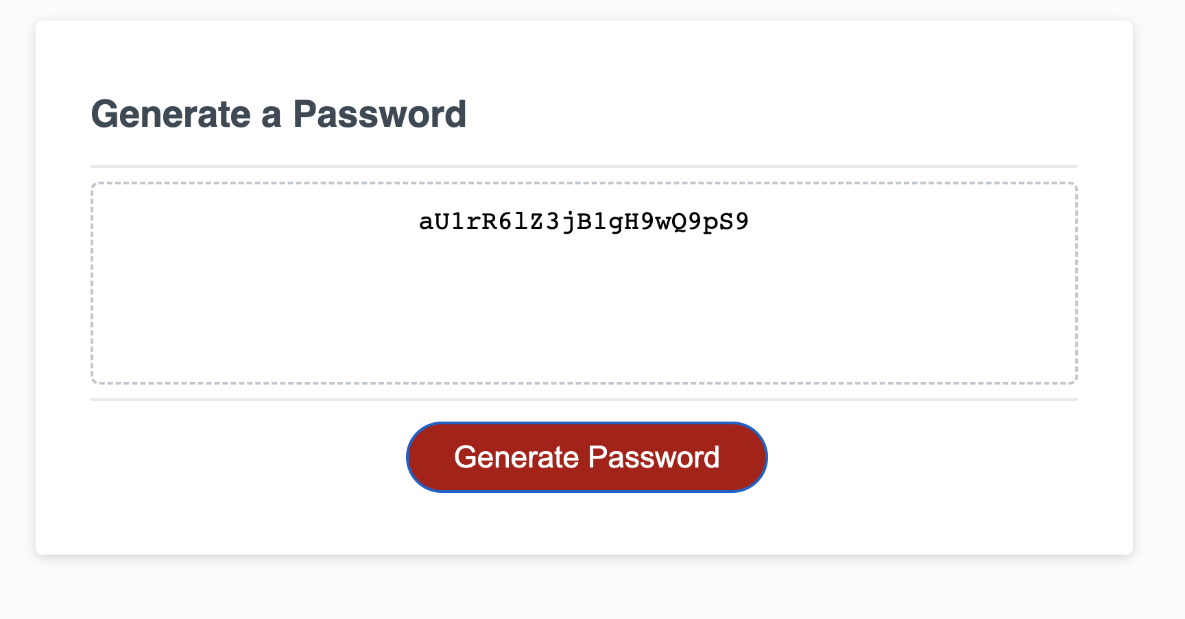 GitHub - sebastianj0nes/password-generator: Using JS logic to create browser app, generating a ...