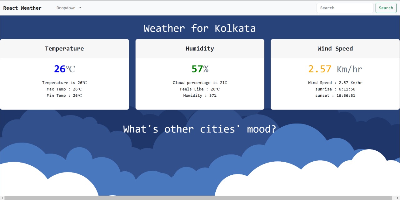 GitHub - Abhishek-Kanti/React-Weather: ReactWeather is a simple user ...
