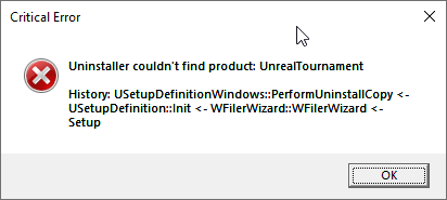 Unable to uninstall UT · Issue #1113 · OldUnreal ...